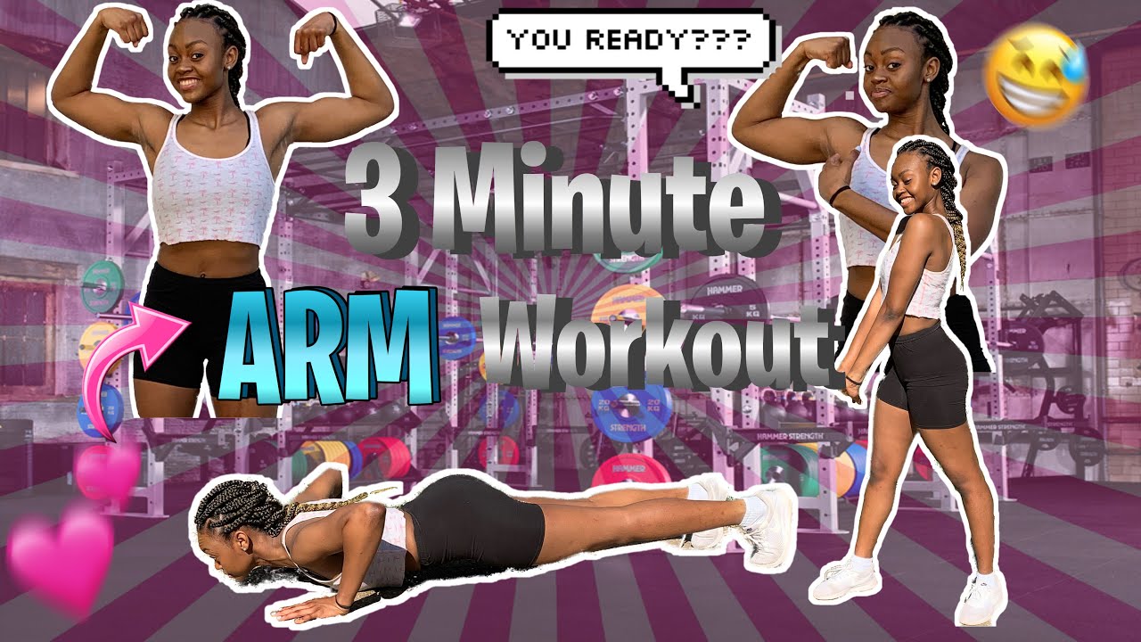 3 MINUTE ARM WORKOUT - YouTube