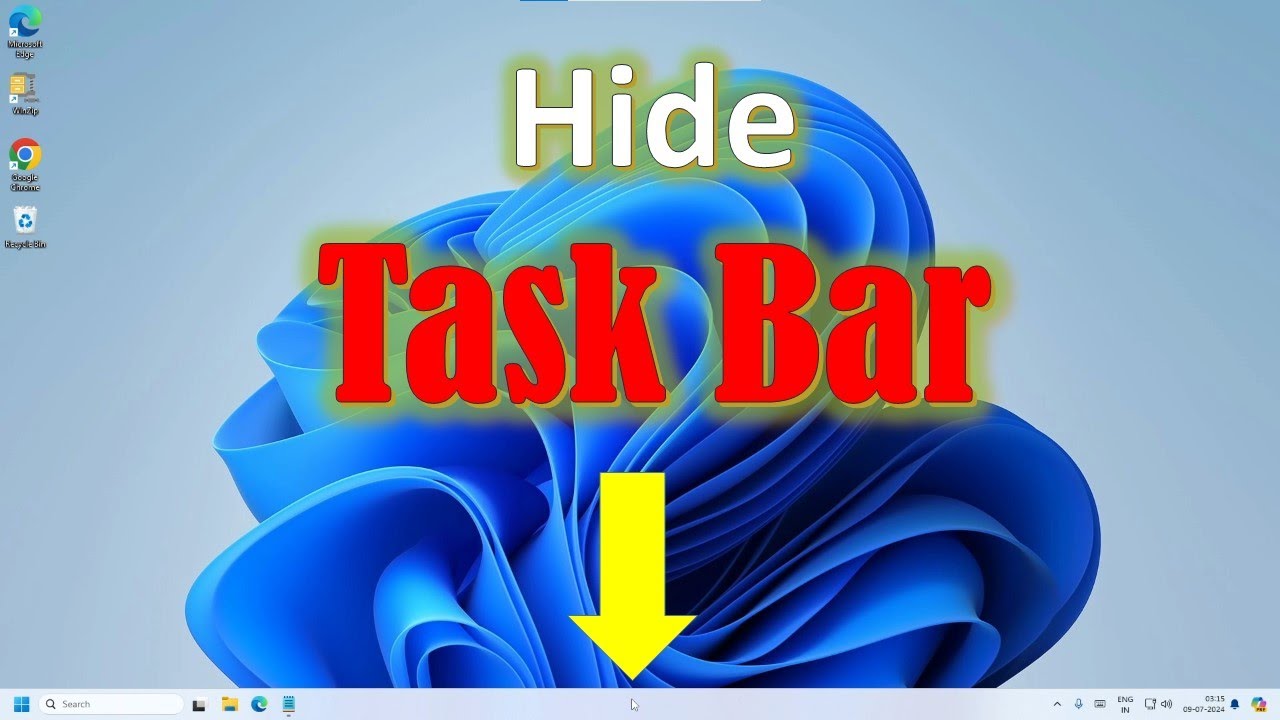 How to Hide your Task Bar on Windows 11 #taskbar #windows #hide - YouTube