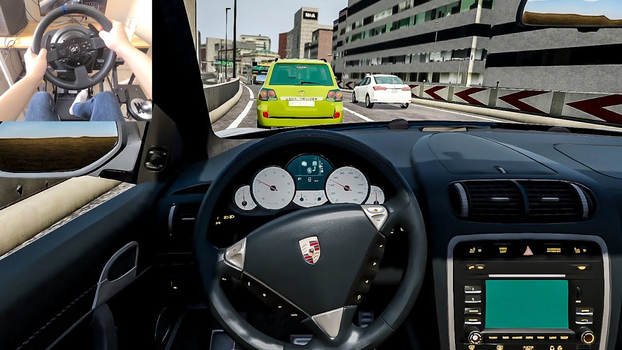 BeamNG Drive - Porsche Cayenne GTS Tiptronic [Steering Wheel gameplay ...