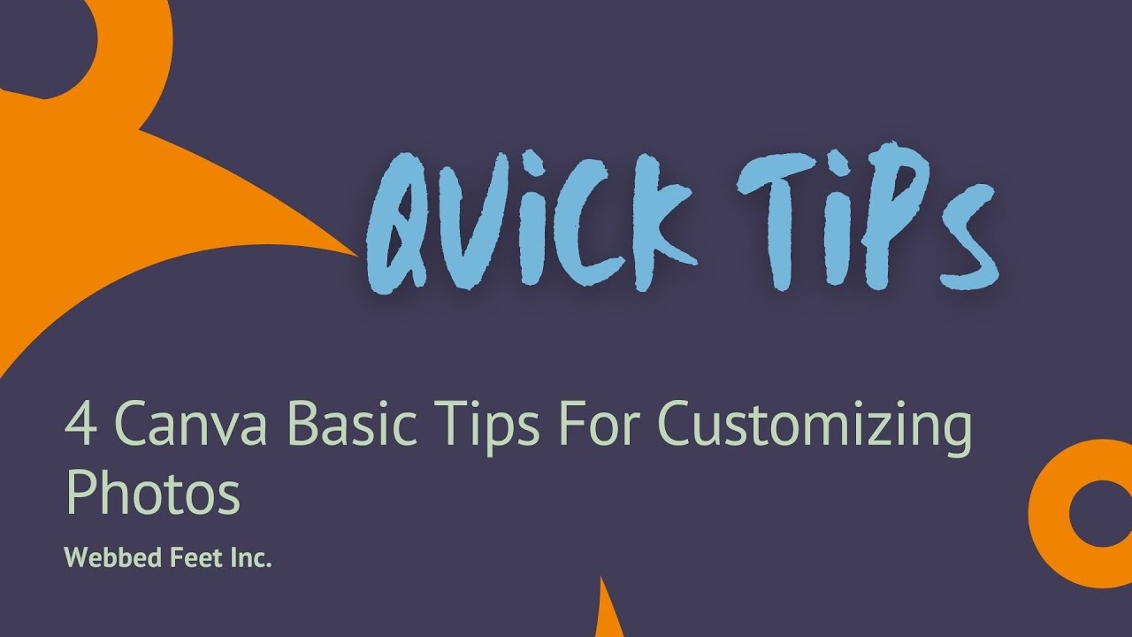 4 Canva Basic Tips For Customizing Photos - YouTube