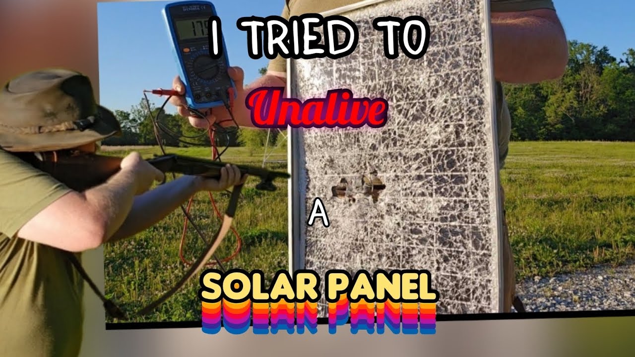 Solar Showdown: Shooting a Panel to test Resilience - YouTube