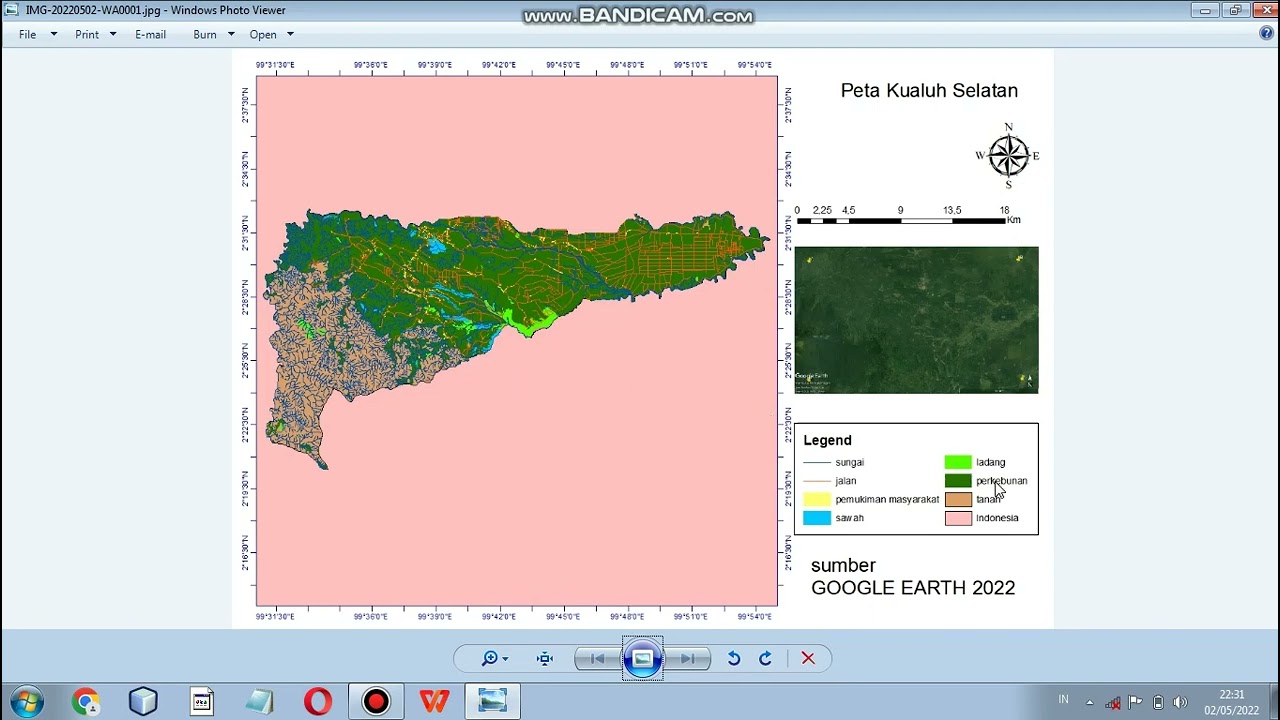Peta Kecamatan Kualuh Selatan, Kabupaten Labuhan Batu Utara, Sumatera ...
