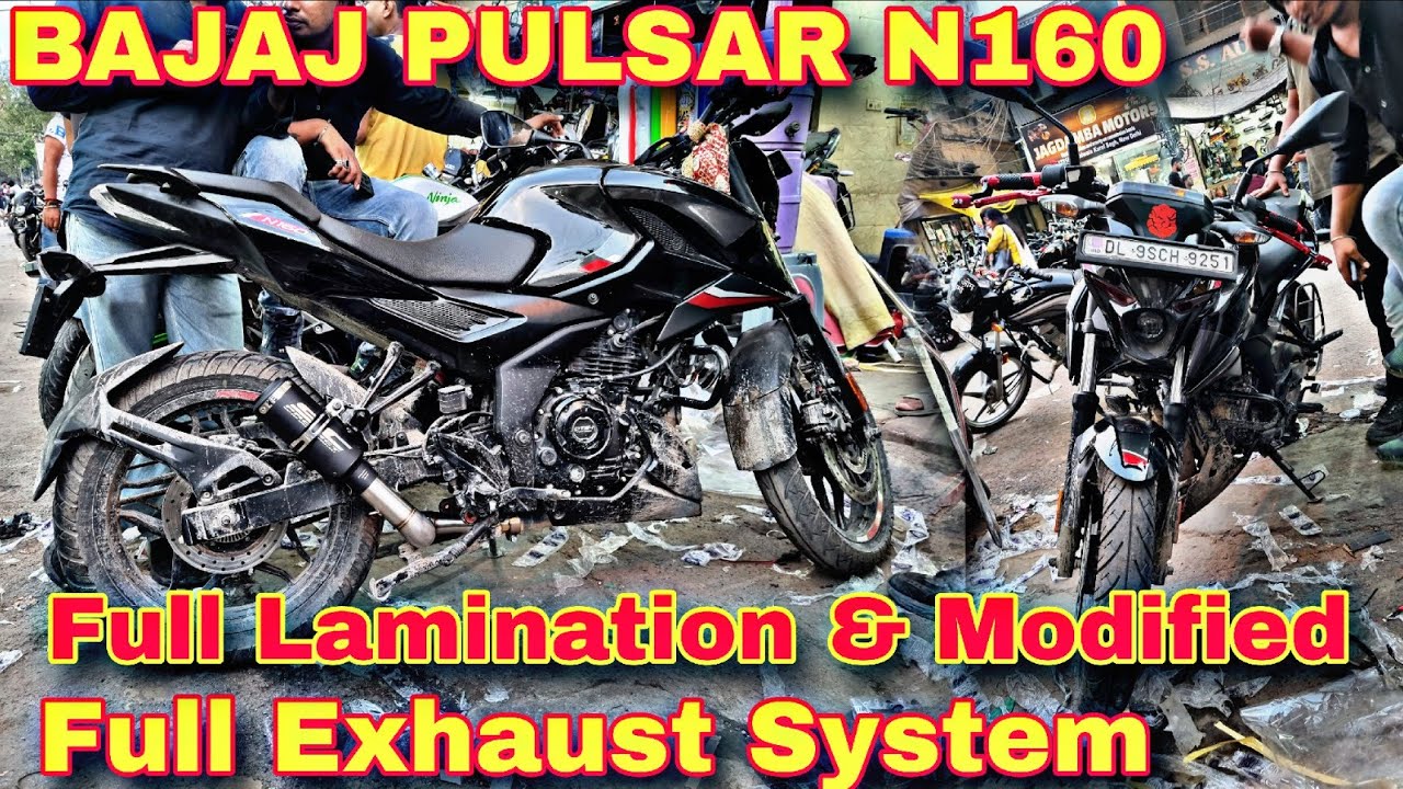 BAJAJ PULSAR N160 😎 Full Modified 💯 Full Exhaust System 🔥 Full ...
