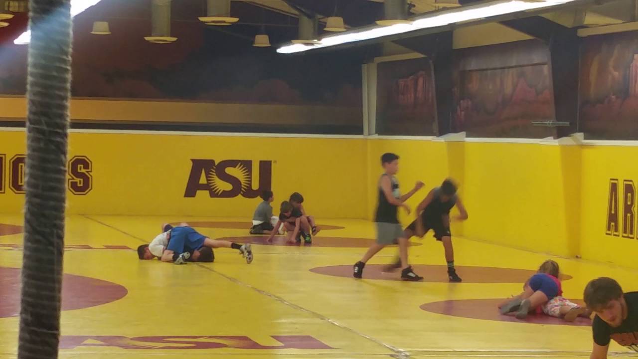 Zaria and E at Sunkist Wrestling Camp. - YouTube