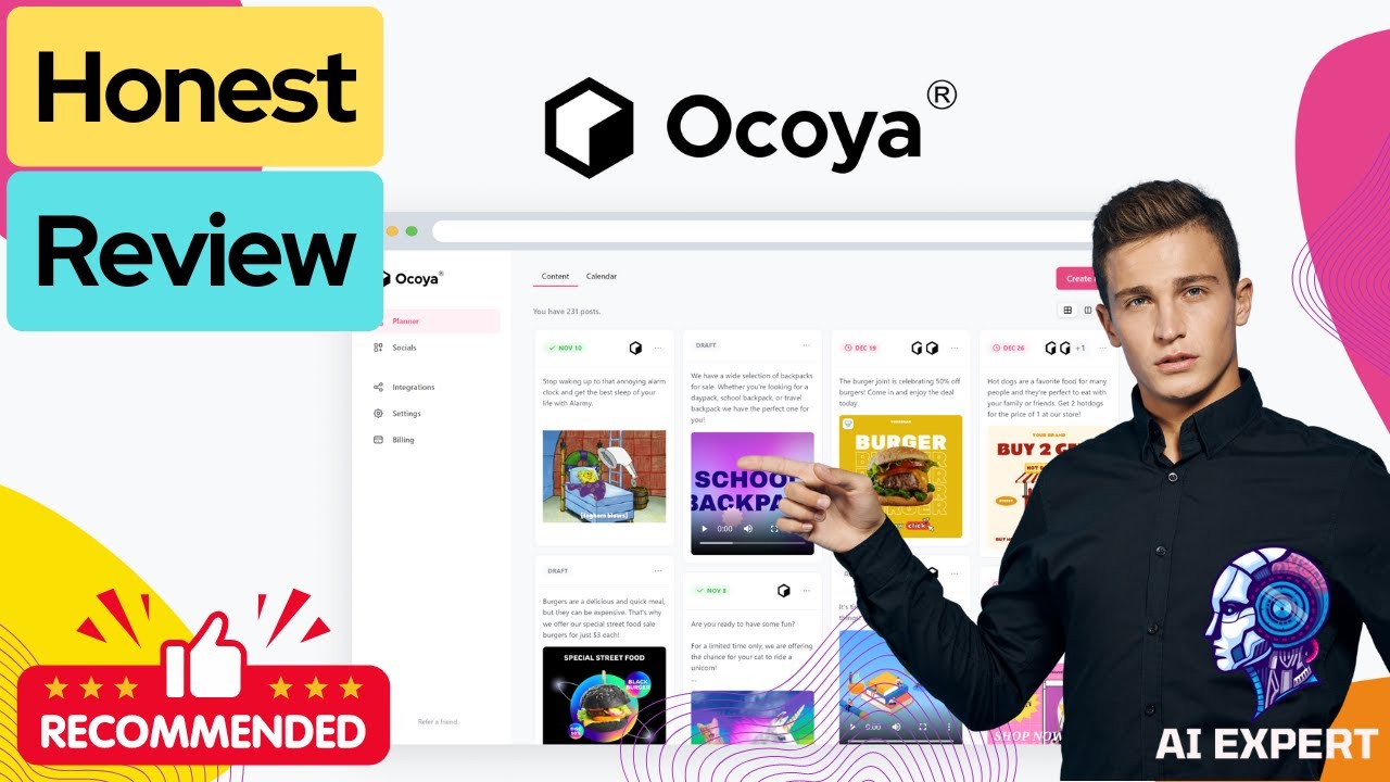 Ocoya Review: Your AI Social Media Mastermind 🚀 - YouTube