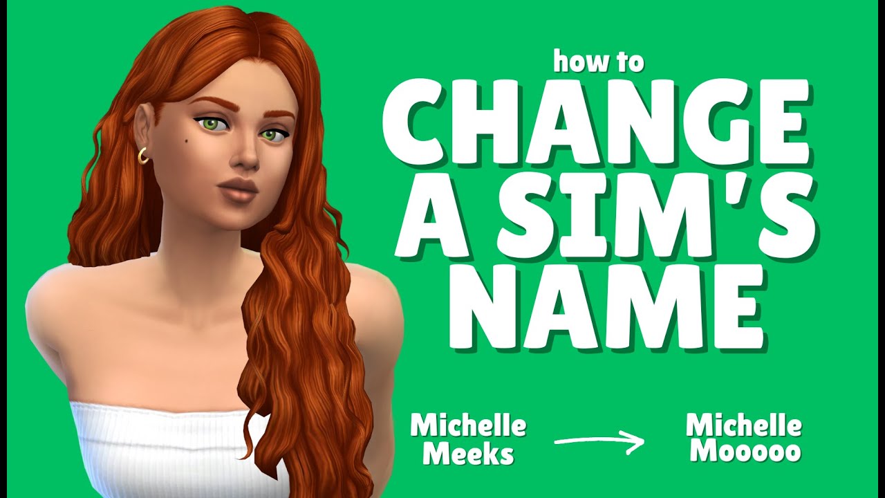 How to Change a Sim's Name (With Cheats) in The Sims 4 #thesims4 - YouTube