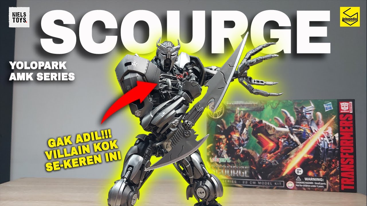 GAK ADIL! VILLAIN KOK SEKEREN INI | YOLOPARK AMK SCOURGE TRANSFORMERS ...