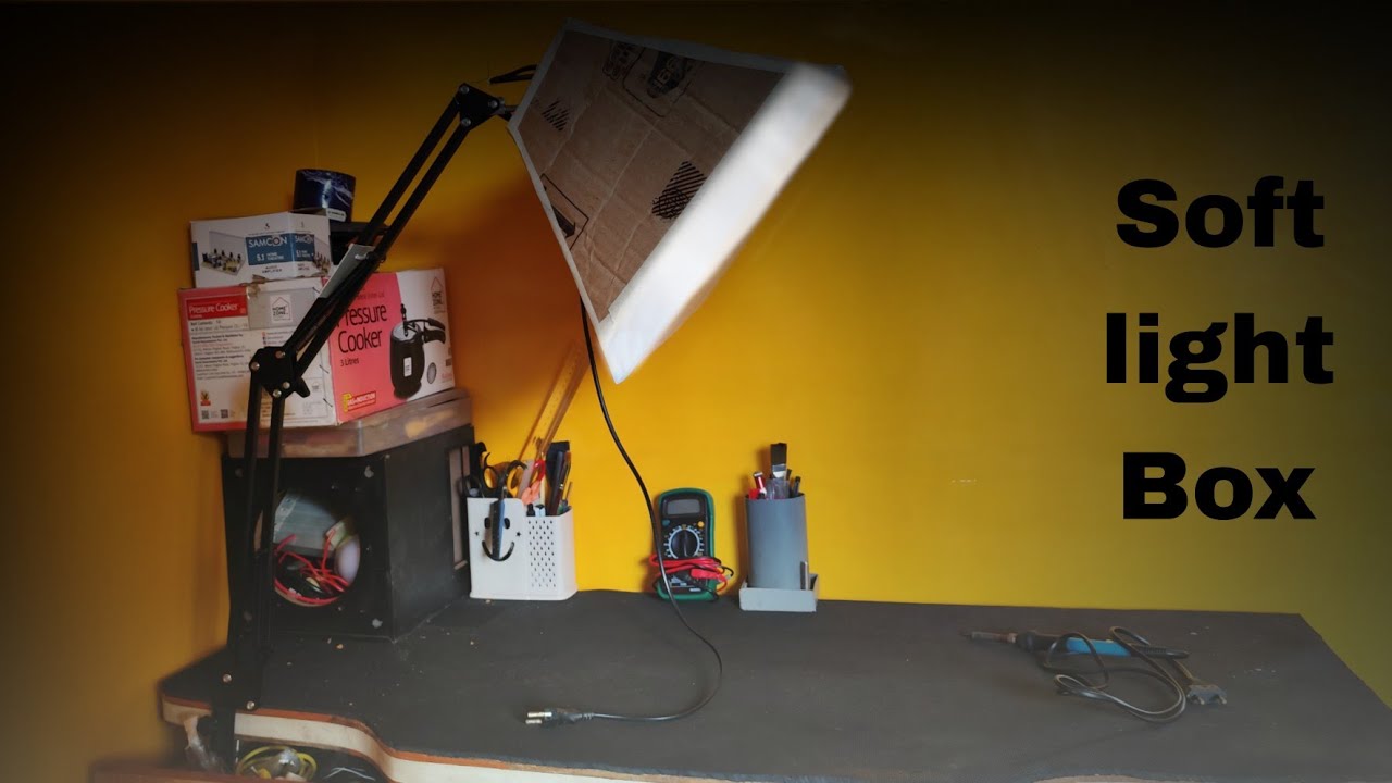 Homemade Soft Light Box || For Studio Video Recording How To Make Soft ...