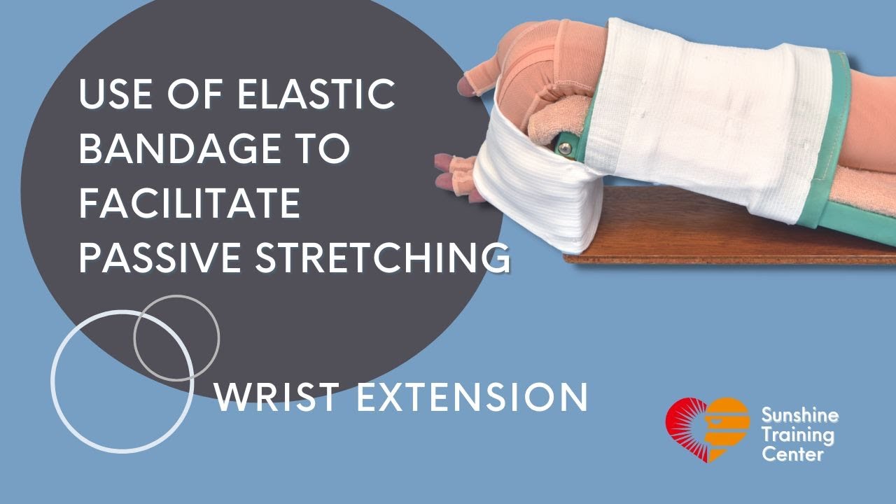 How to use crepe elastic bandage to achieve passive wrist extension ...