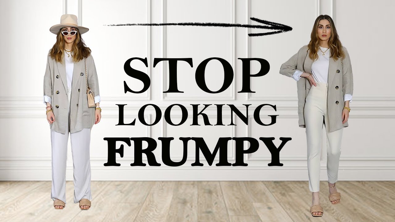 10 Tips to NOT Look FRUMPY in Oversized Baggy Clothes - YouTube