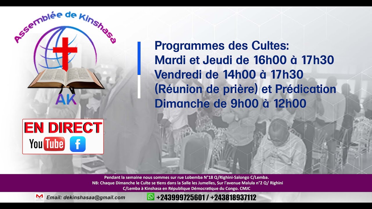 MARDI 23-07-2024 | L'ORDRE DANS L'ÉGLISE | FR. DOMINIQUE KAPINGA | Ass ...