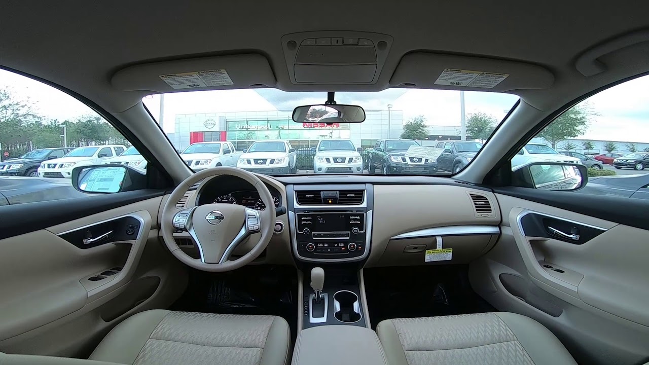 2017 Nissan Altima SV Interior - YouTube