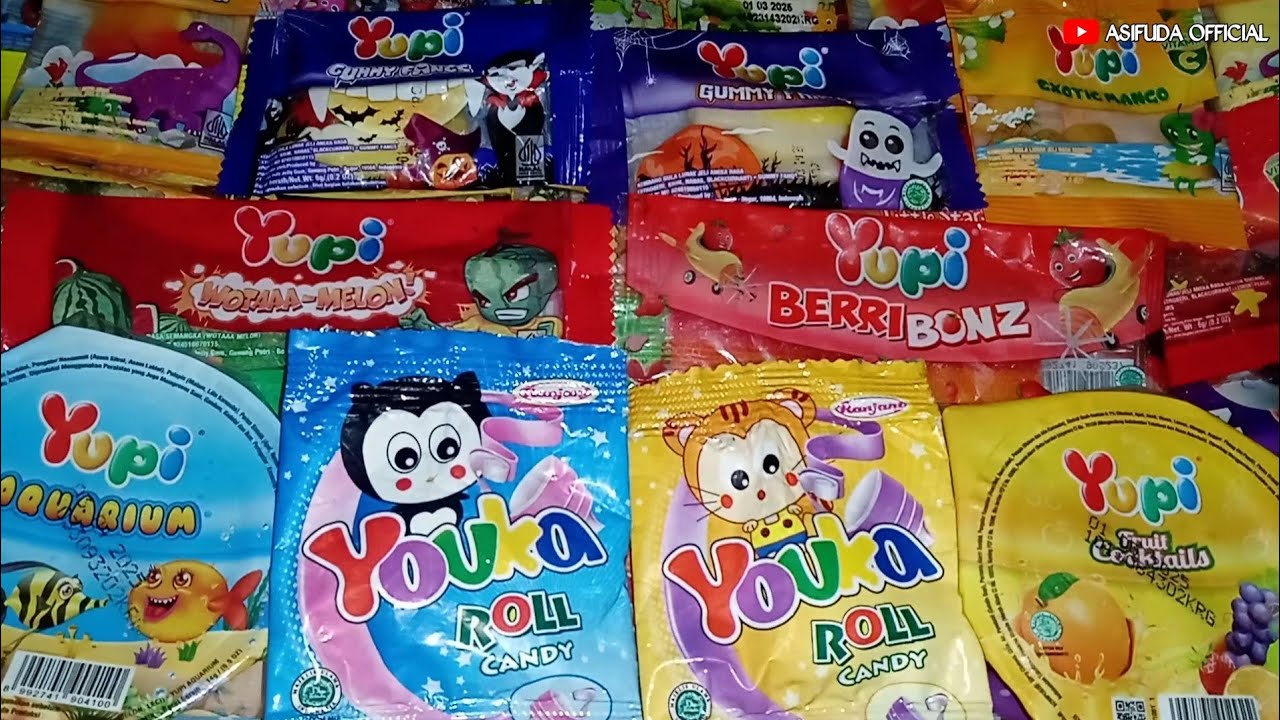 Unboxing Yupi Aquarium🐠🐠Youka Roll Candy Strawberry🍓🍓Youka Roll Candy ...