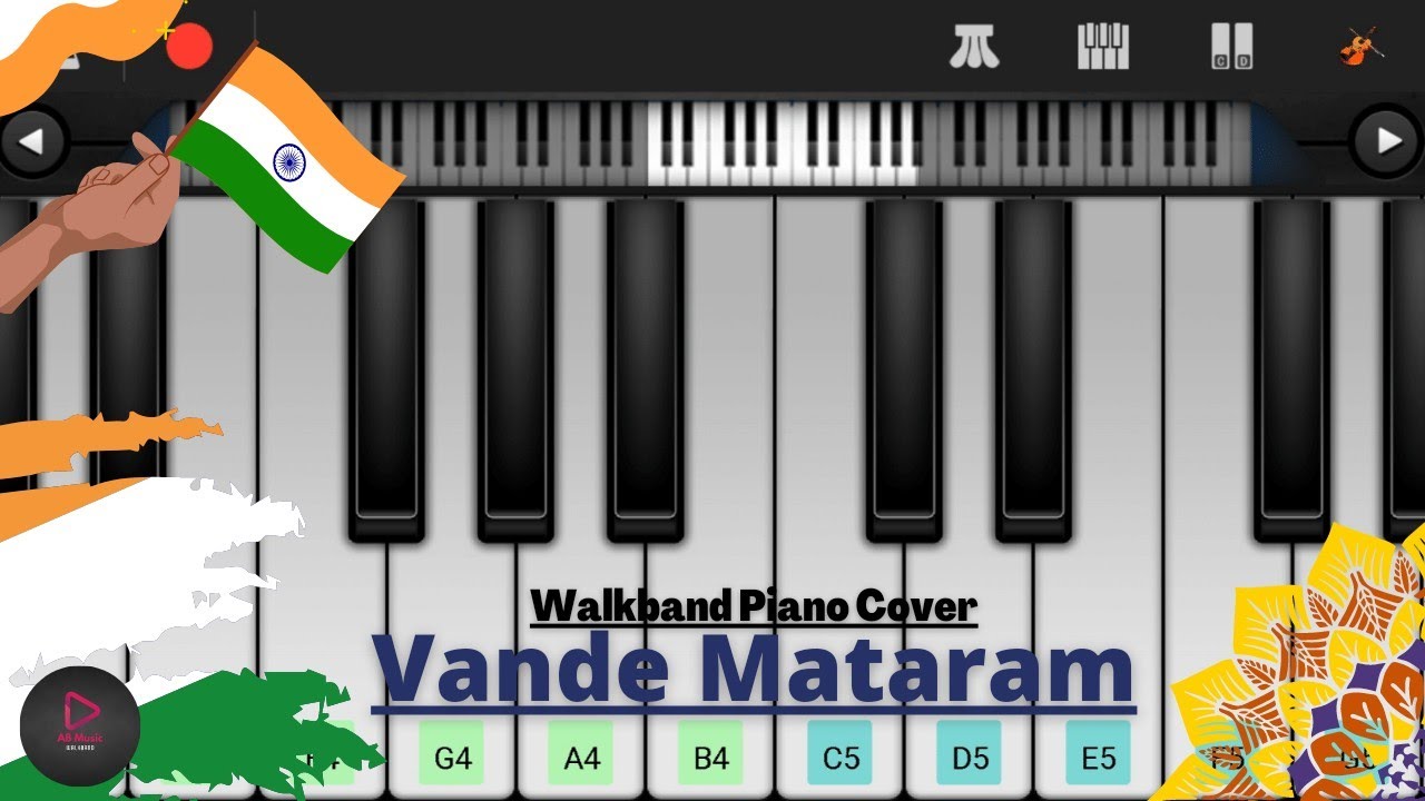Learn how to play Vande Mataram on Piano. - YouTube
