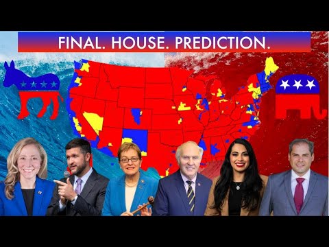 FINAL U.S. MIDTERMS HOUSE PREDICTIONS | November 6, 2022 - YouTube
