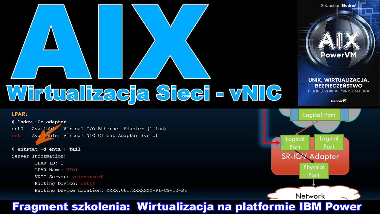 AIX, IBM Power - wirtualizacja Sieci - vNIC - YouTube
