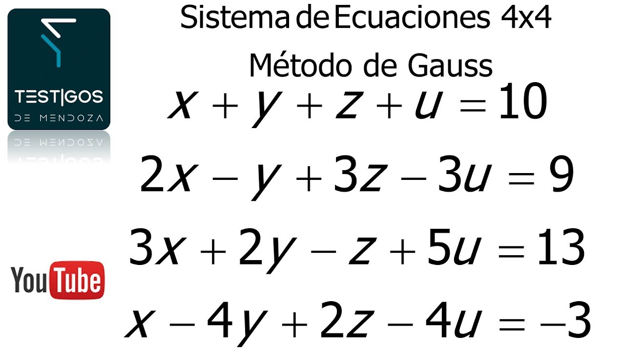 Sistema De Ecuaciones 4x4 My Xxx Hot Girl
