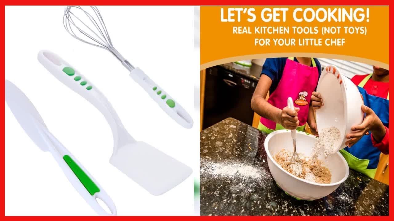 Curious Chef Children's 3-Piece Baking Tool Set - YouTube