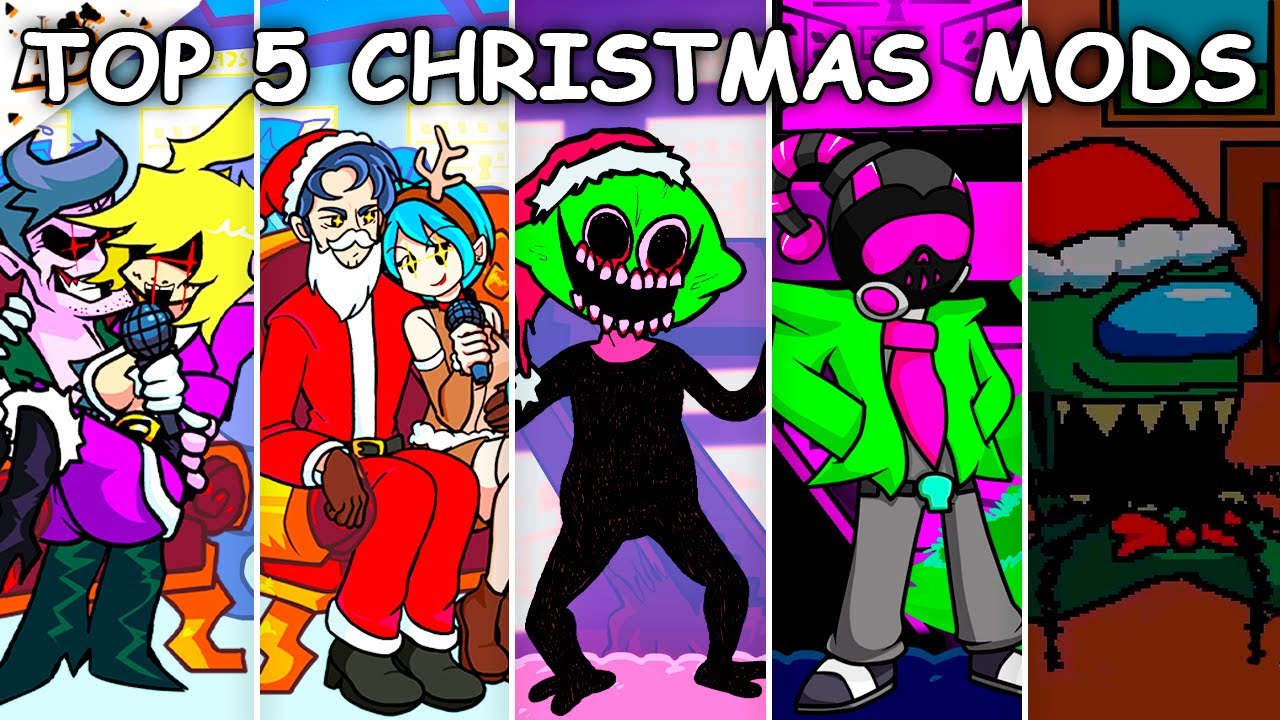 Top 5 Christmas Mods - Friday Night Funkin’ - YouTube