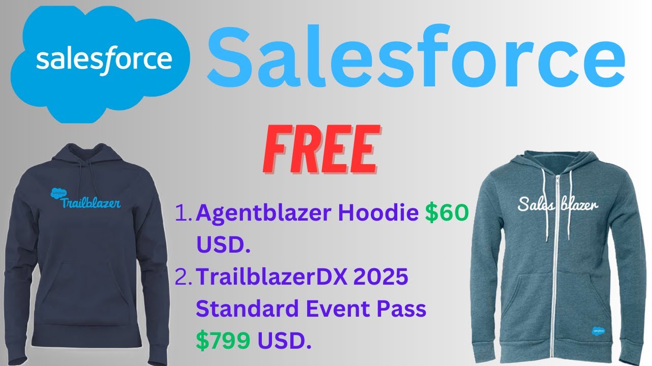 How to Get FREE Salesforce Hoodie & TrailblazerDX Pass | # ...