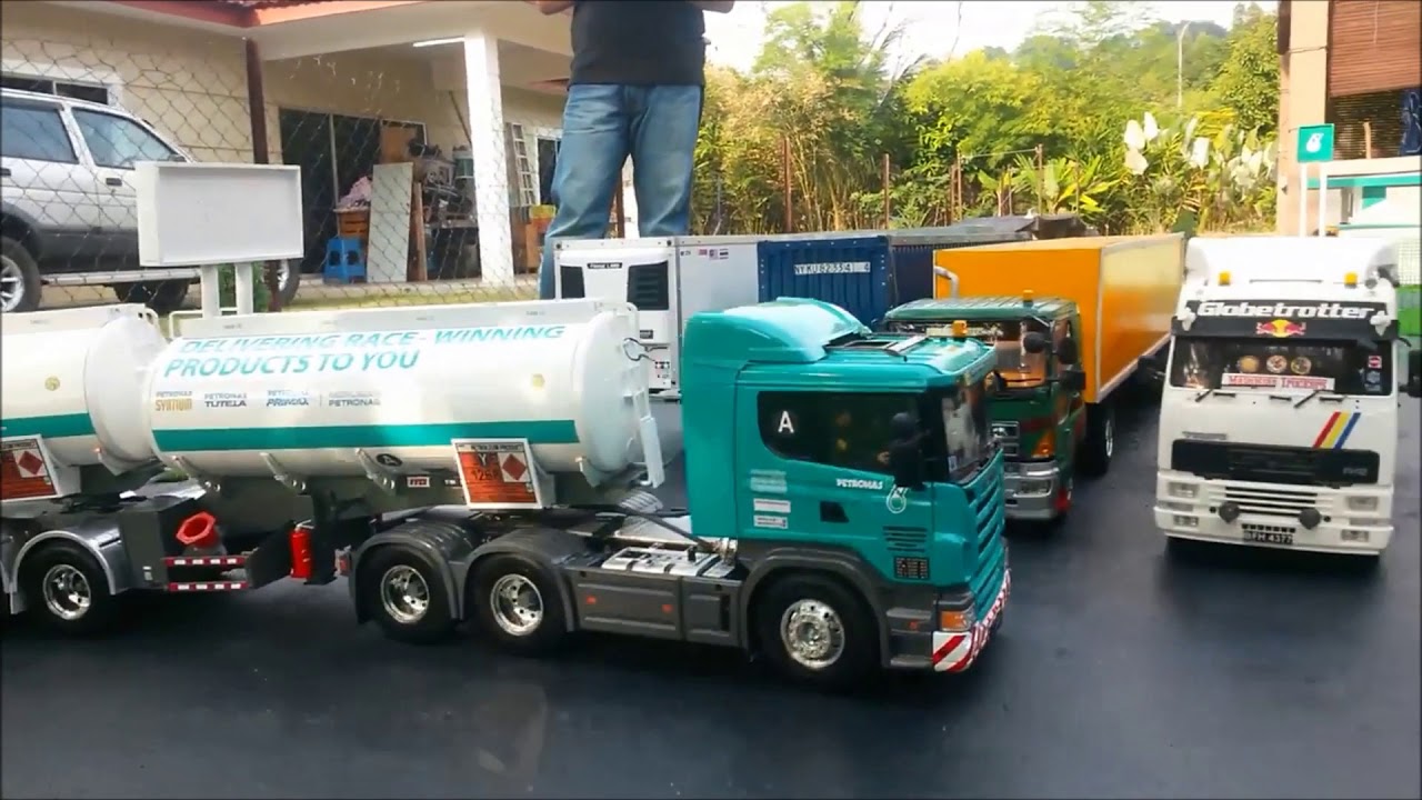 rc scania petronas tanker 1/14 first delivery - YouTube