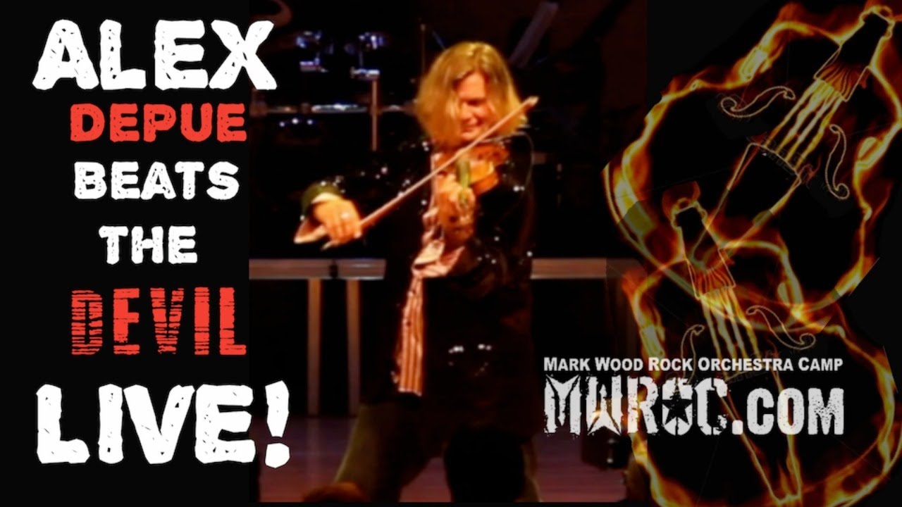 Violinist Alex DePue, LIVE at Mark Wood Rock Orchestra Camp! - YouTube