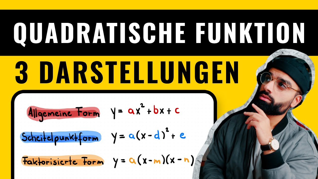 3 Darstellungsformen - Quadratische Funktion | 3 Darstellungen einer ...