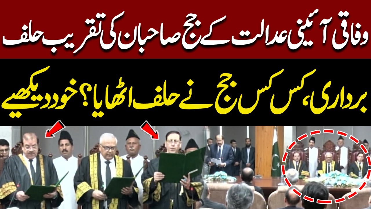 Supreme Constitutional Court Judges Oath Ceremony | Which Judges Took ...