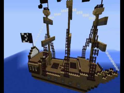 Minecraft budowle - Statek Piracki - YouTube