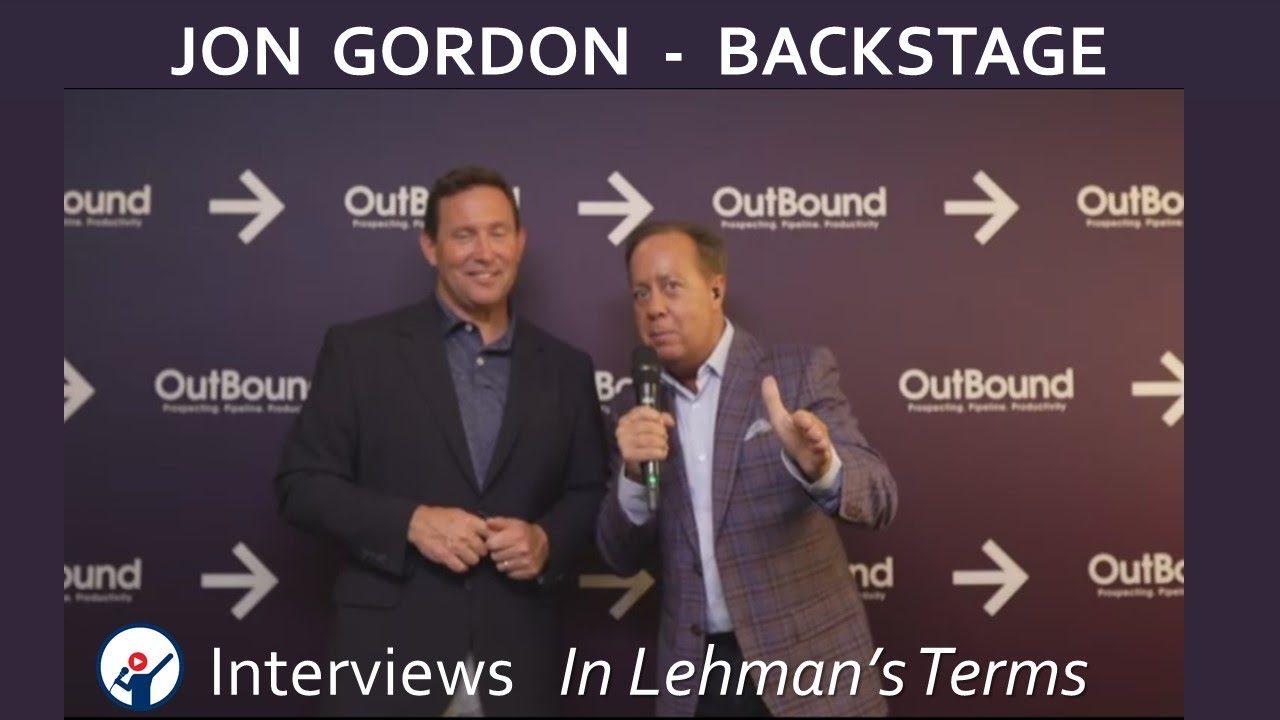 Jon Gordon Best Selling Author Interview at OutBound Sales Conference ...