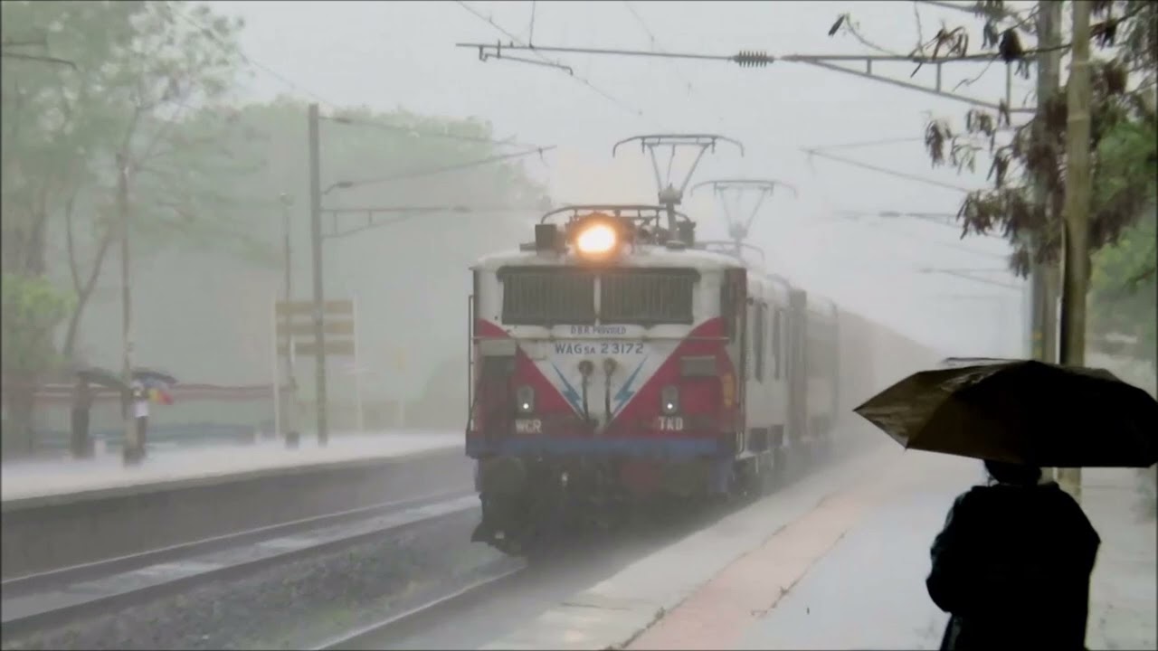 Thunderstorm & Rain on a Train | Deep Sleep & Relaxation with Ambient ...
