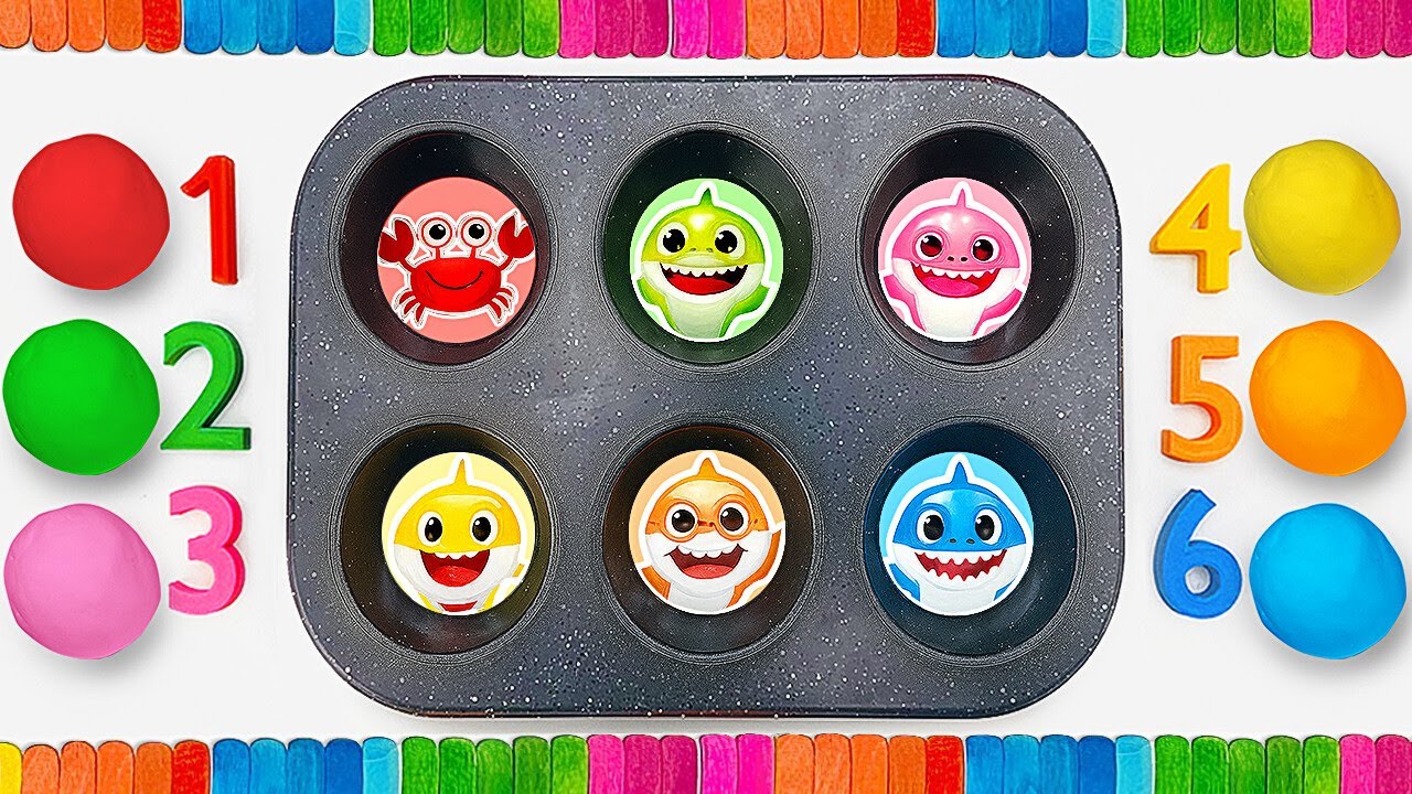 Baby Shark Learning Activity | Learn Colors, Numbers & Animals ...