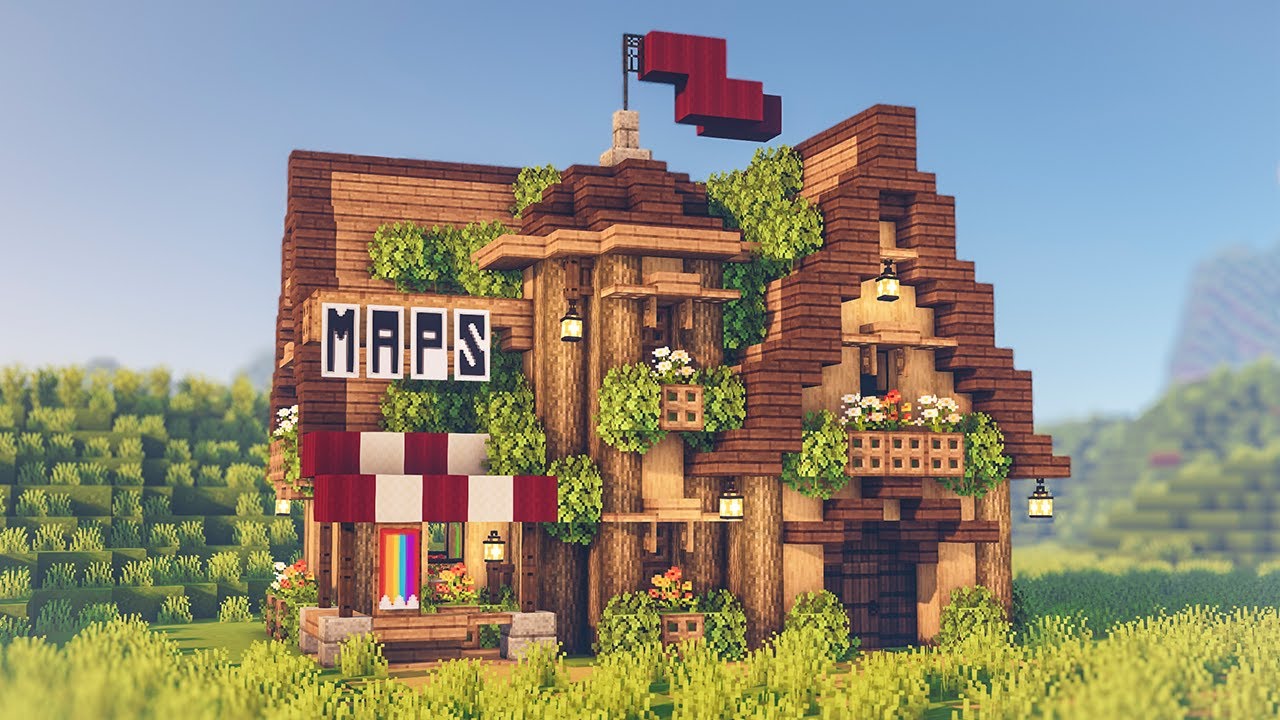 Minecraft | Villager Trading Hall *THE CARTOGRAPHER* [Tutorial] - YouTube