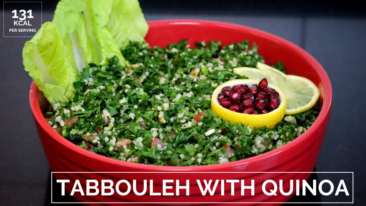 Tabbouleh with quinoa - Arabic Parsley salad - gluten free tabbouleh ...