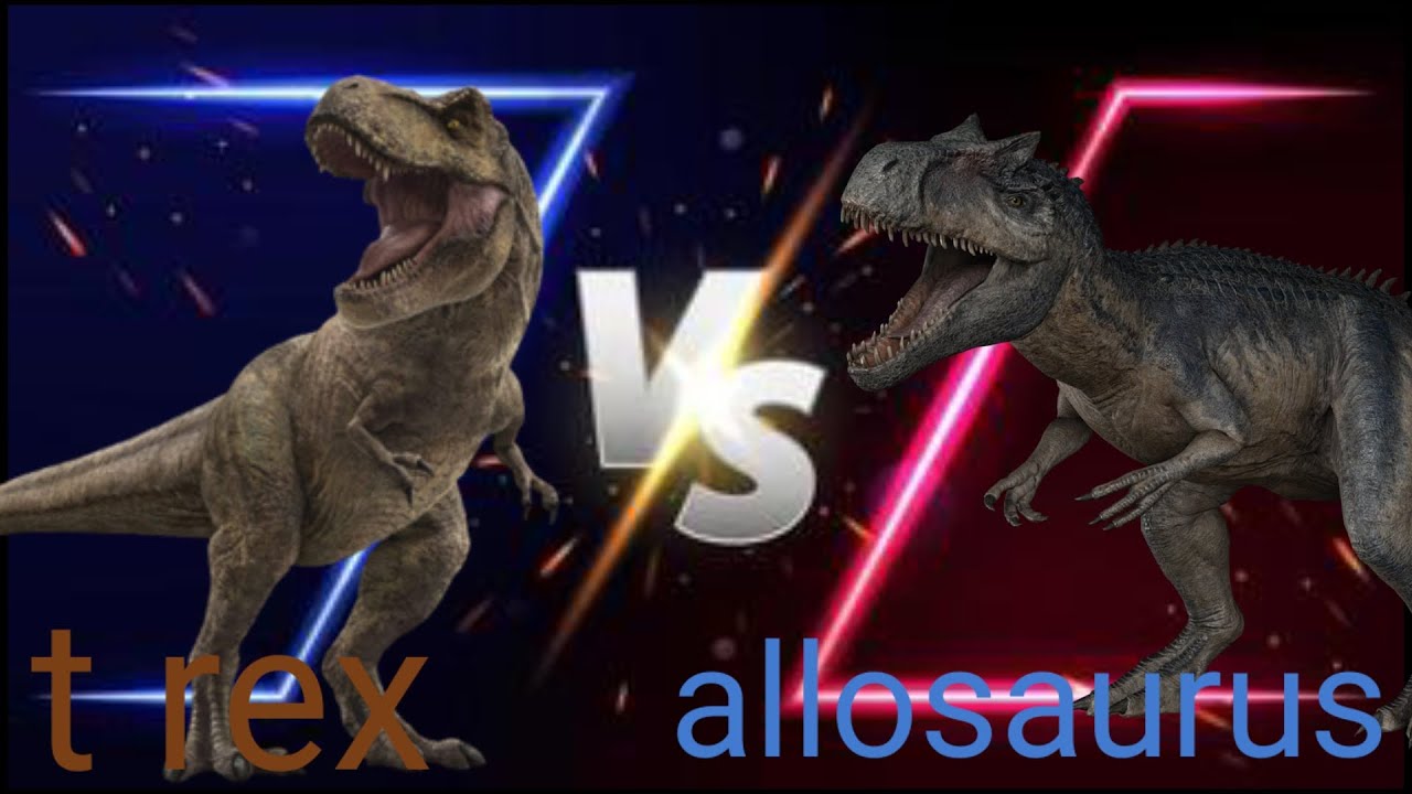 T-Rex vs allosaurus - YouTube