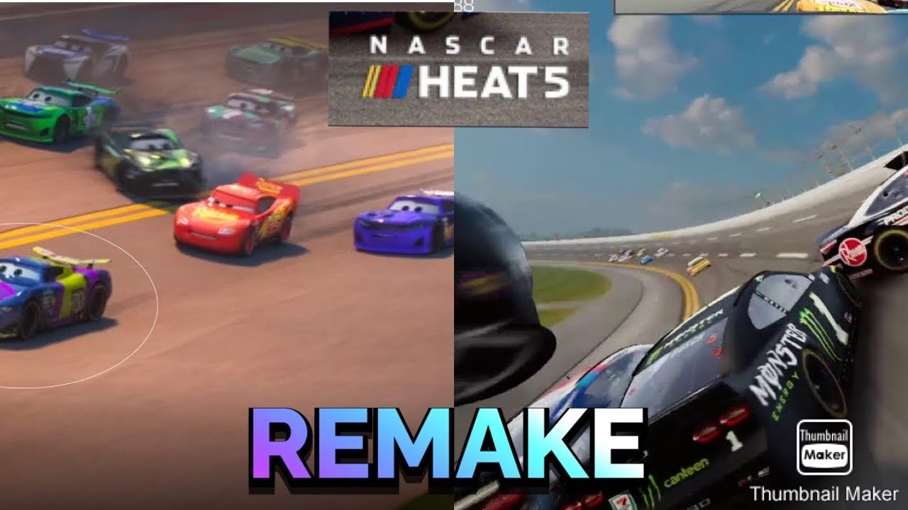 Florida 500 Crash - NASCAR Heat 5 Recreation - YouTube
