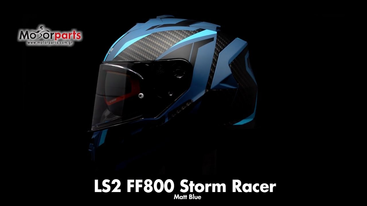 LS2 FF800 Storm Racer Matt Blue - YouTube