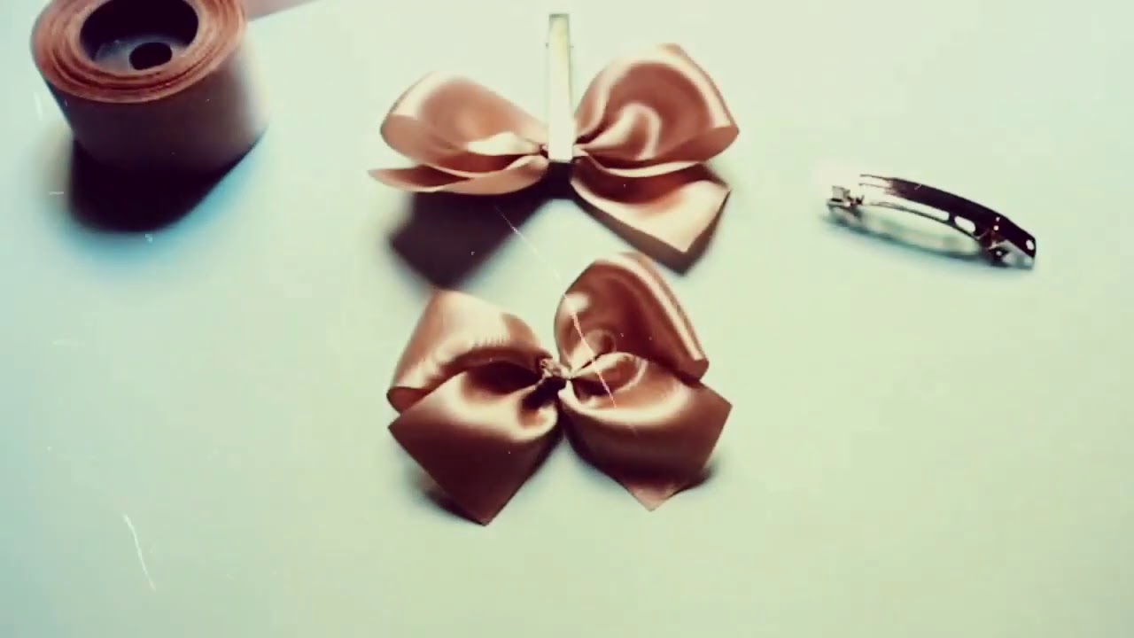 DIY EASY BOW || SATIN BOW || DIY RIBBON - YouTube