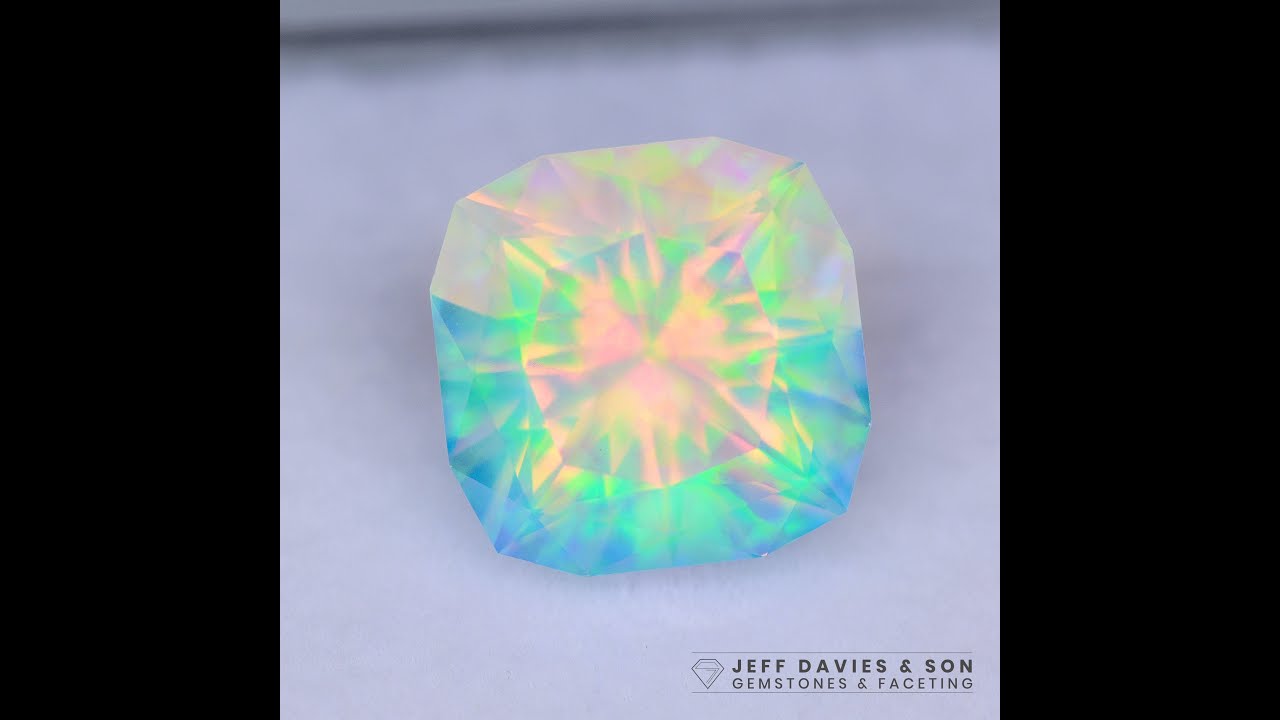7.43ct Gilson Lab Opal - resin free - YouTube