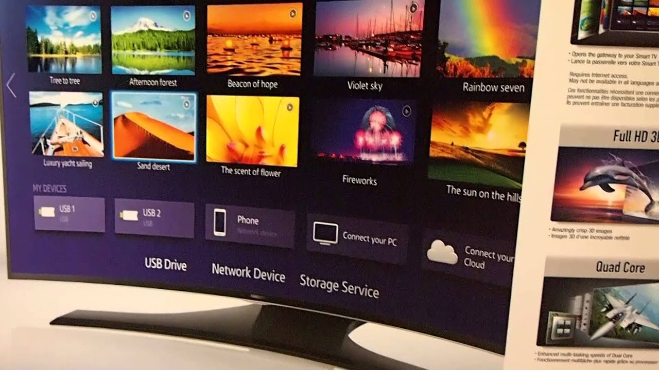 Samsung CURVED TV Series 6 66800 Class - Zakrzywiony Ekran - YouTube