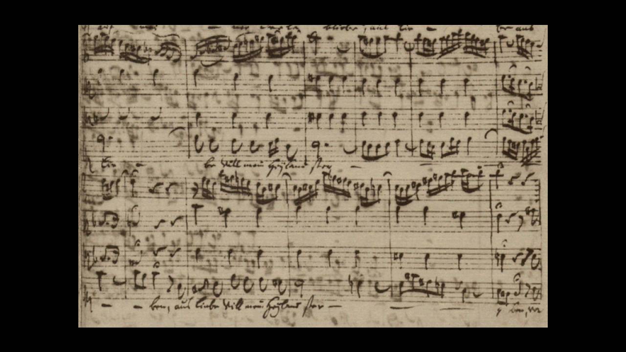 Bach manuscript and sheet music background - assecentric