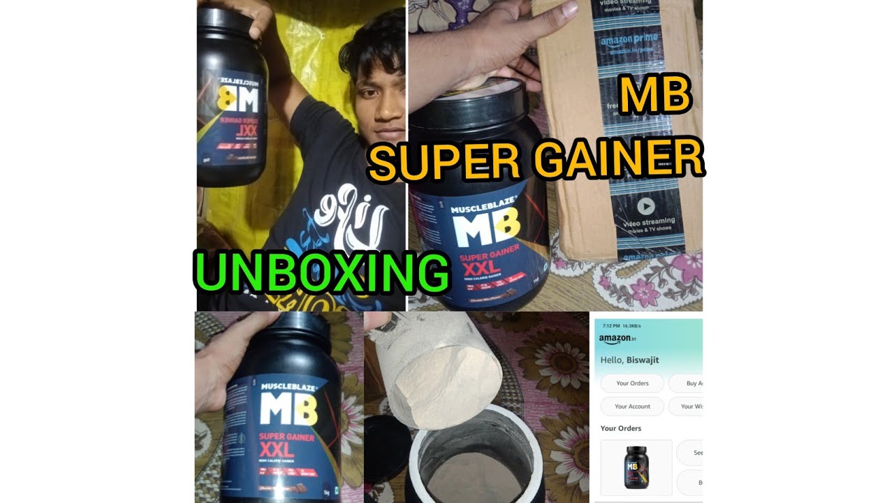 MB SUPER GAINER XXL PROTEIN/ Amanzon unboxing home delivery / - YouTube