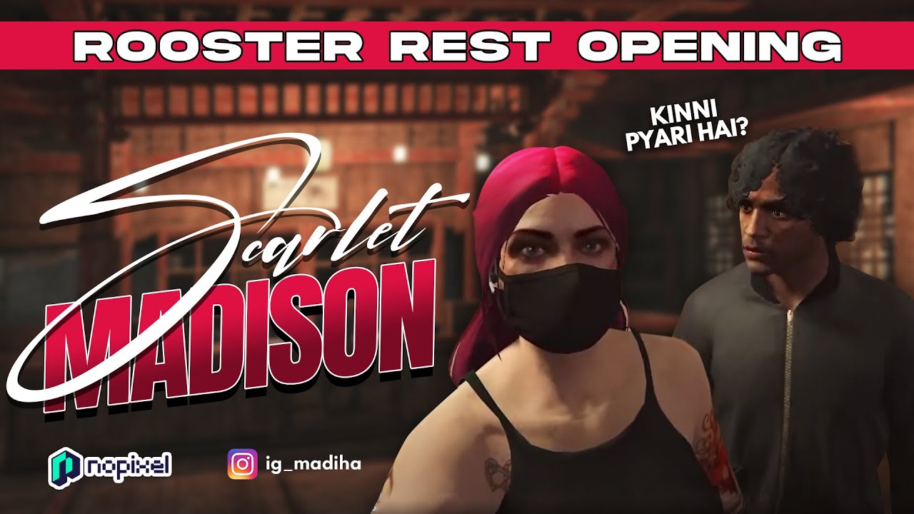 roosters rest opening ceremony. | #scarlet | NOPIXEL INDIA 3.8. - YouTube