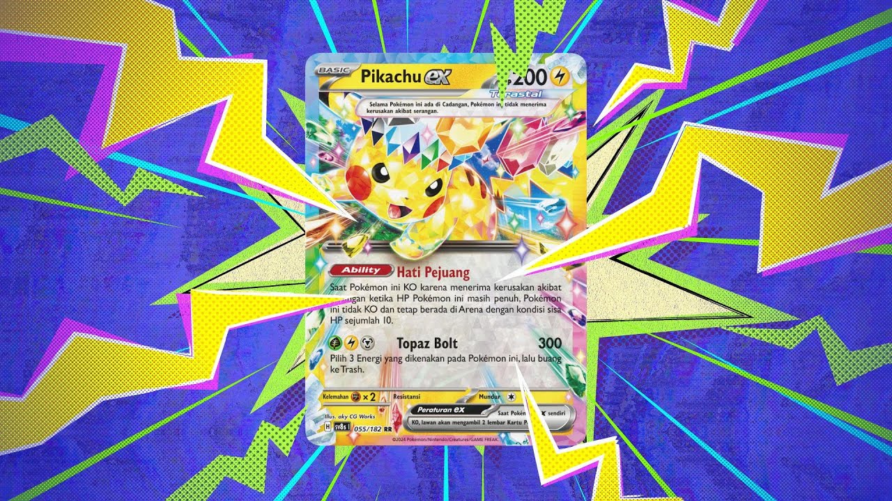 Pikachu ex Tipe Terastal: Rasi muncul! Booster Pack "Kilat Rasi" telah ...