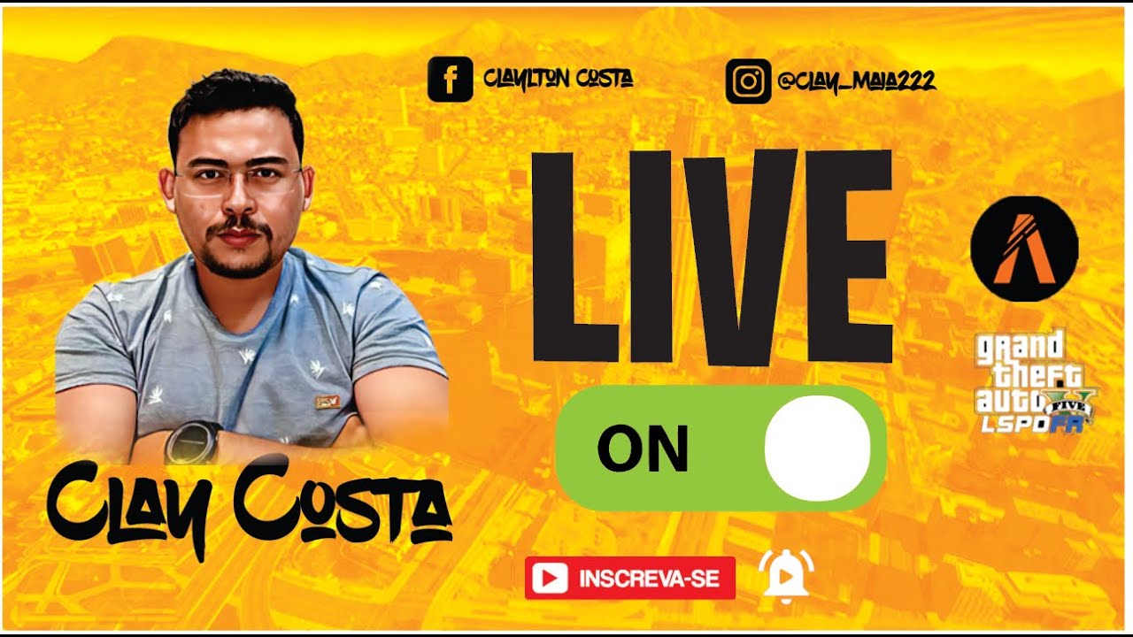 TESTE LIVE GTA RP \ CLAY COSTA - YouTube