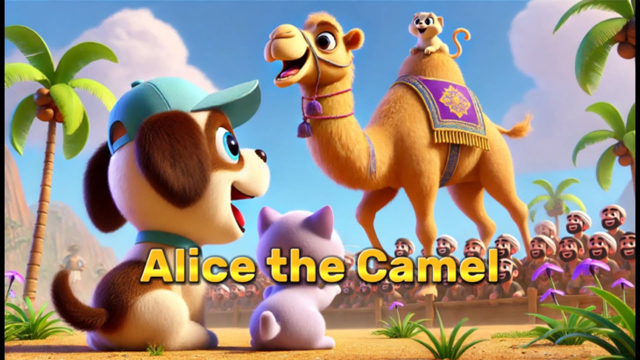 Alice the Camel | Sing Along with Cute Puppy & Kitten | Most Popular ...