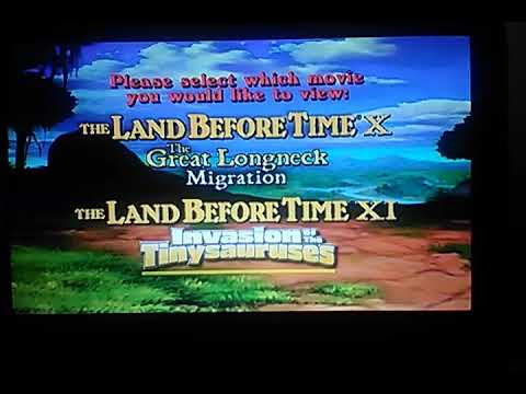 All universal DVD menu part 2: The land before time Invasion of the ...