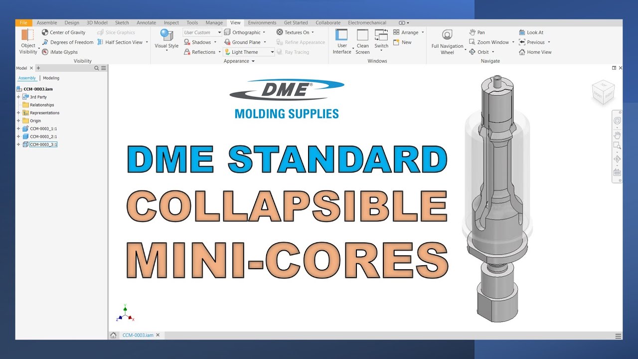 How to download DME Component Standard CAD File | Collapsible Mini ...