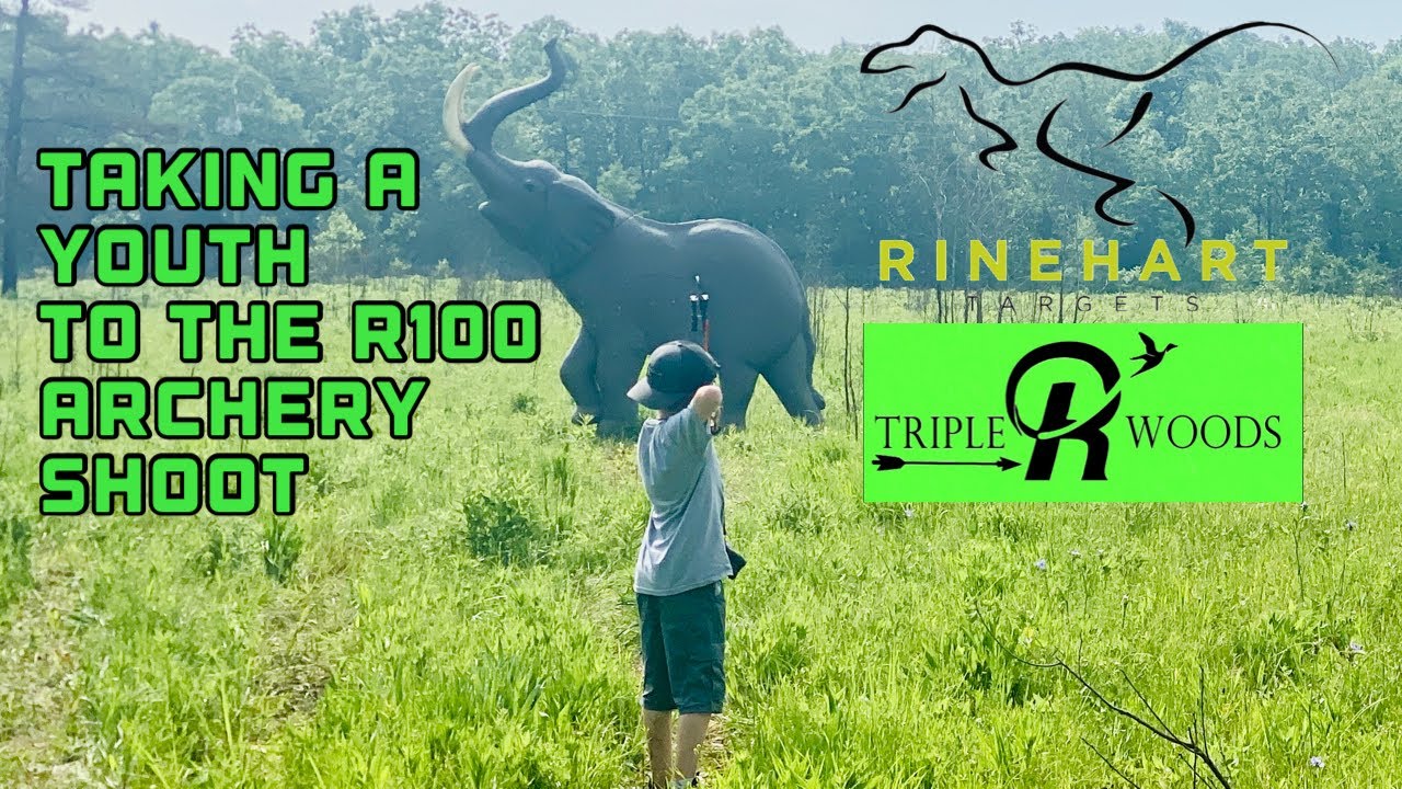 Taking a Youth to the R100 - Rinehart 100 - Archery - YouTube