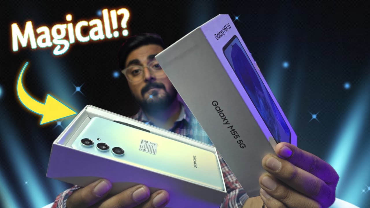 Samsung Galaxy M55 | Unboxing the Monster Budget Smartphone 👹 - YouTube